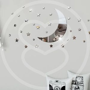Wall Decor | Moon Stars Reflective Stickers | Poshmark